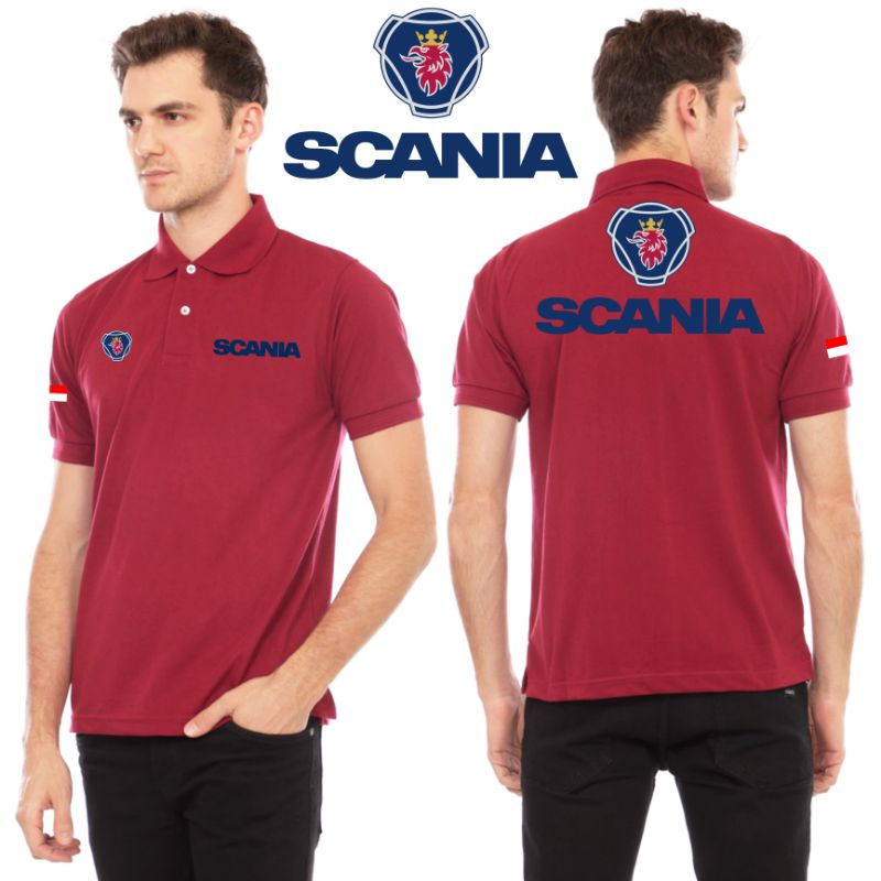 Jual Polo Shirt Pria Distro Scania / Baju Kaos Polo Busmania Scania ...