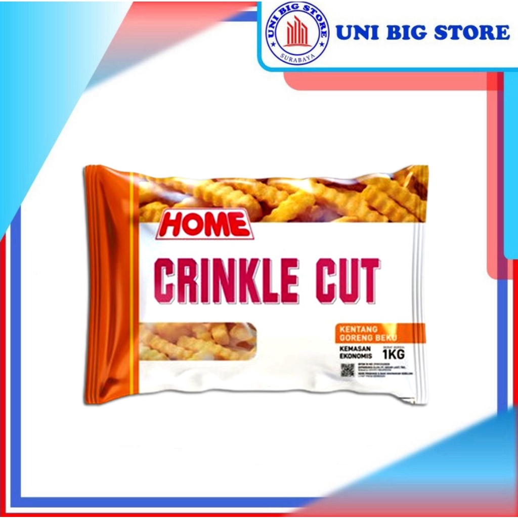 Jual Kentang HOME Crinkle Cut French Fries 1 kg | Shopee Indonesia
