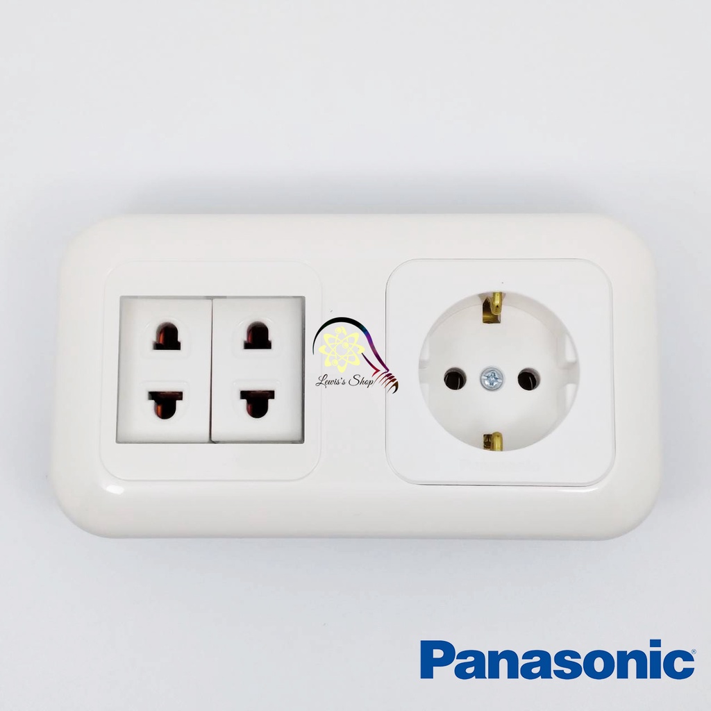 Jual Panasonic Stop Kontak Arde Stopkontak Double WEJ10919 Wide Series ...