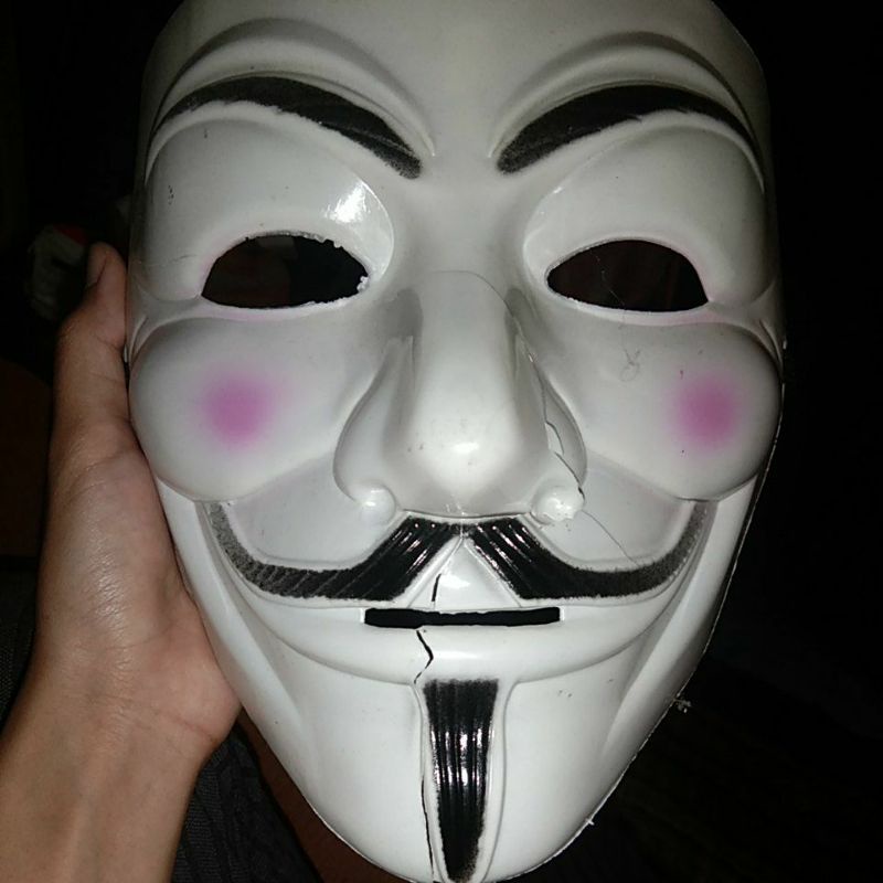 Jual Topeng Anonymous / Topeng Hacker/ topeng joker BISA COD | Shopee ...