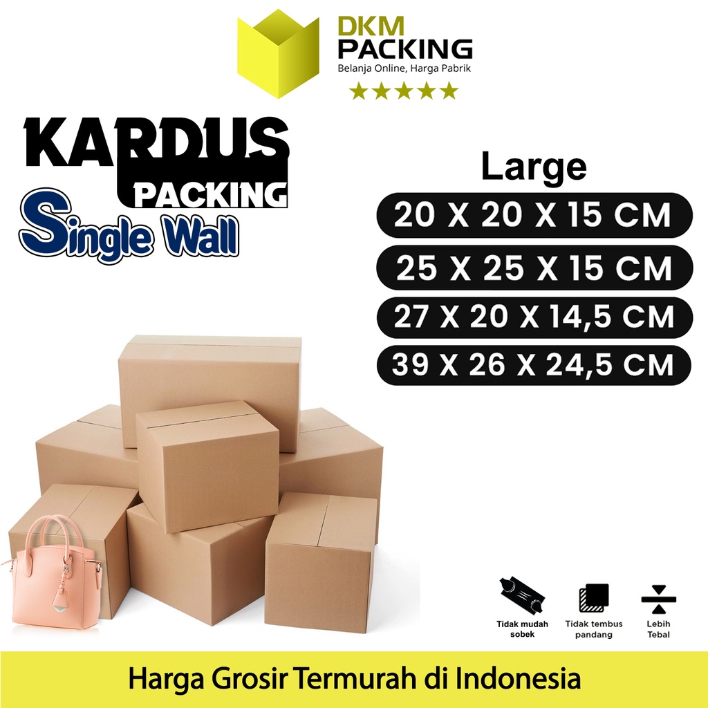 Jual KARDUS LARGE PACKING KARTON BOX KOTAK DUS RUSFET BESAR PACKAGING ...