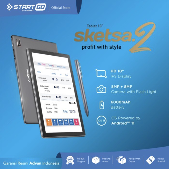 Jual Advan tab sketsa 2 garansi resmi | Shopee Indonesia