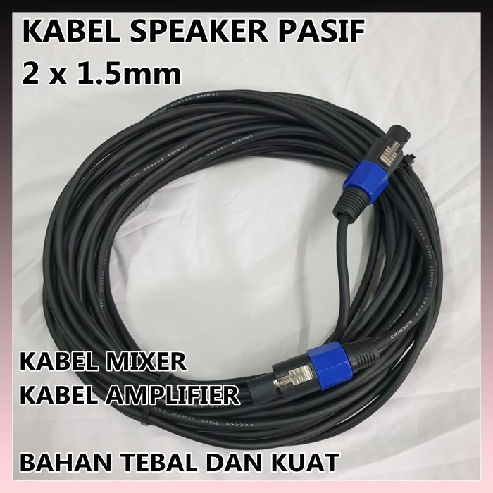 Jual KABEL SPEAKER PASIF 2x1.5mm BAHAN TEBAL DAN KUAT KABEL AMPLIFIER ...
