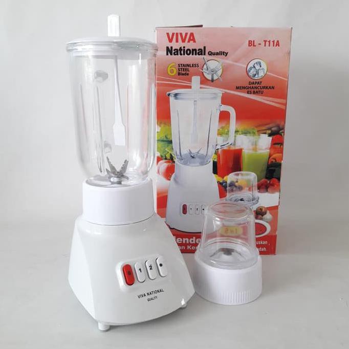 Jual Blender besar body kaca 2 in 1 National viva 1000 ml pisau ...