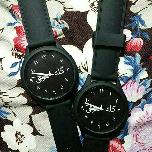 Jual Jam tangan couple custom bisa pakai nama pasangan keren murah ...