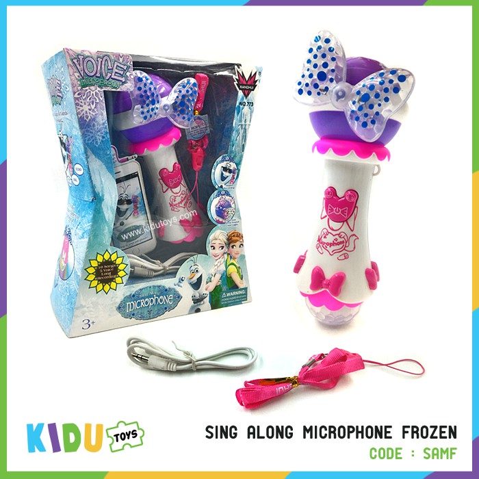 Jual Mainan Anak Mic Sing Along Microphone Frozen Kidu Toys | Shopee ...
