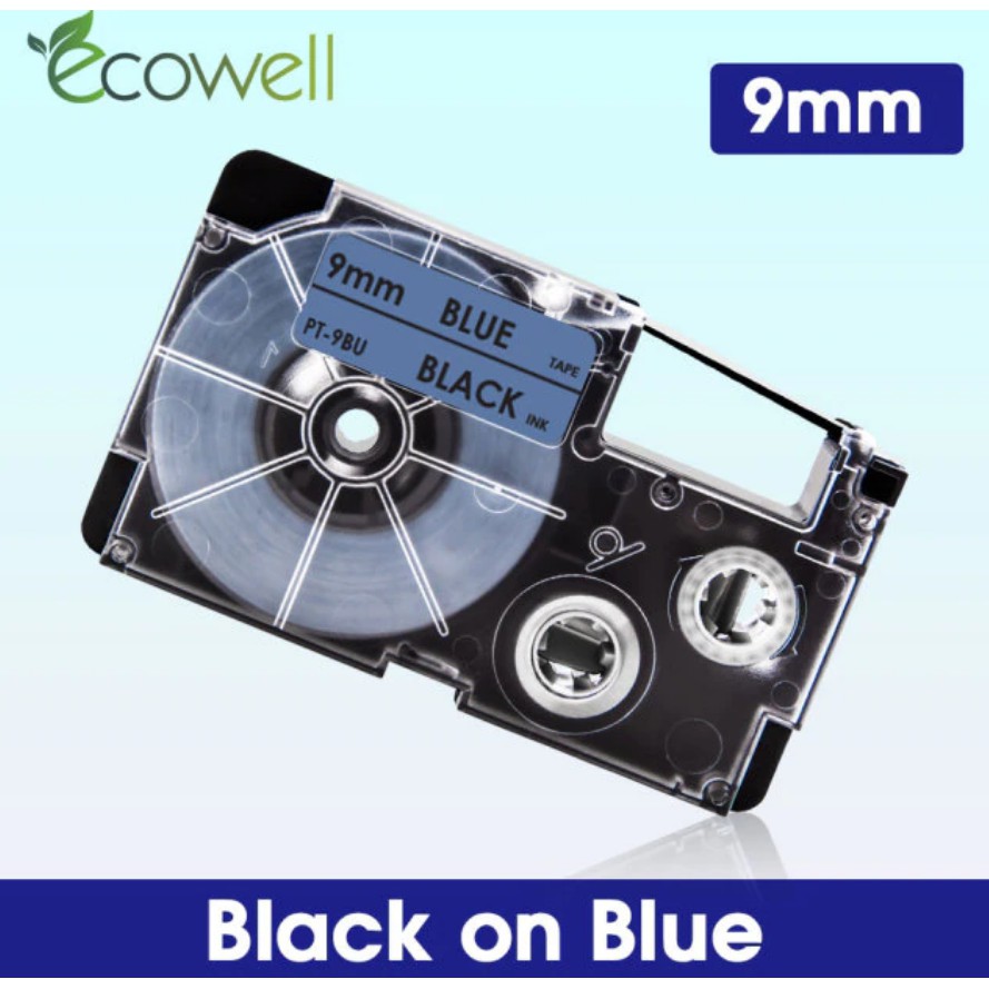 Jual Label Tape 9 12 18 mm for Casio EZ Label Tape Printer 9mm 12mm ...