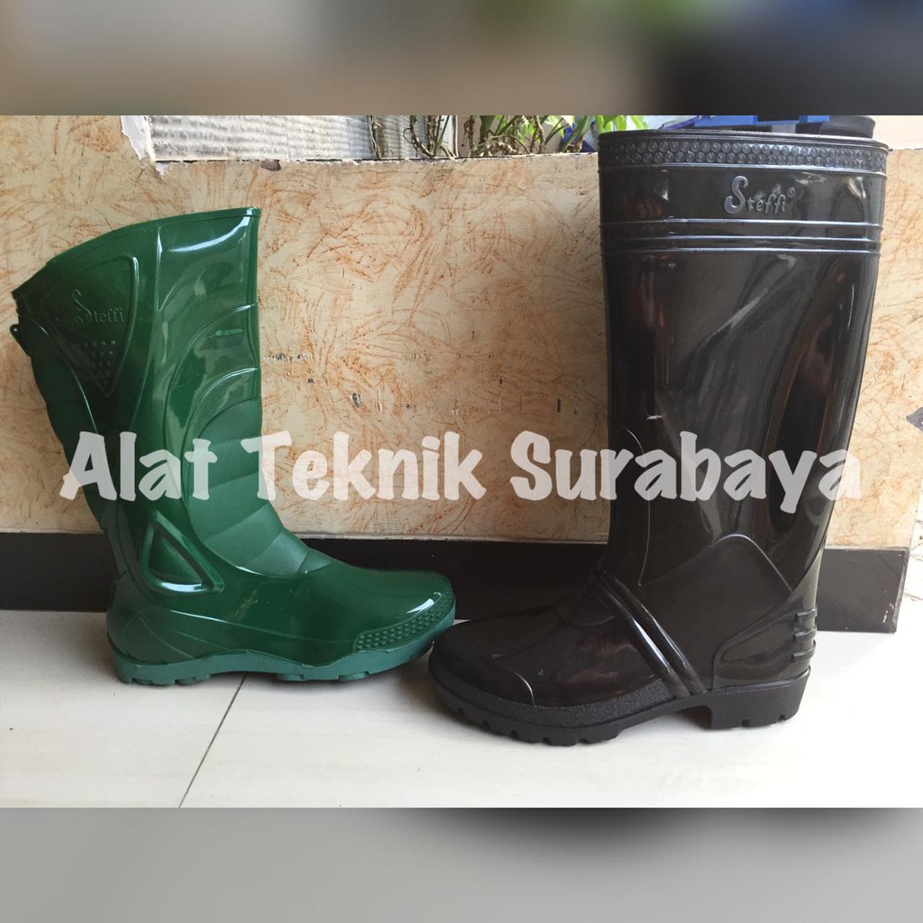 Jual SEPATU BOOTS STEFFI LONG SPORTY SAFETY PROYEK APD KEBUN STEFFY PVC ...