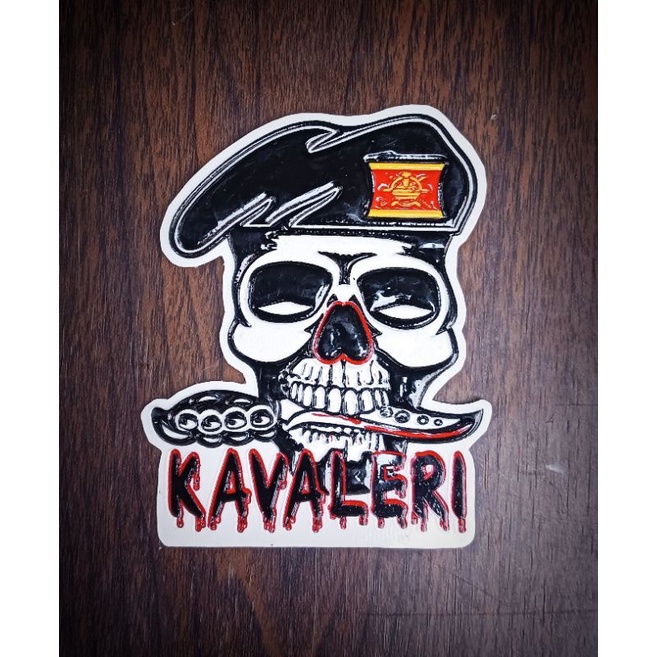 Jual stiker timbul tengkorak kopassus kostrad armed pm tni ad kavaleri ...