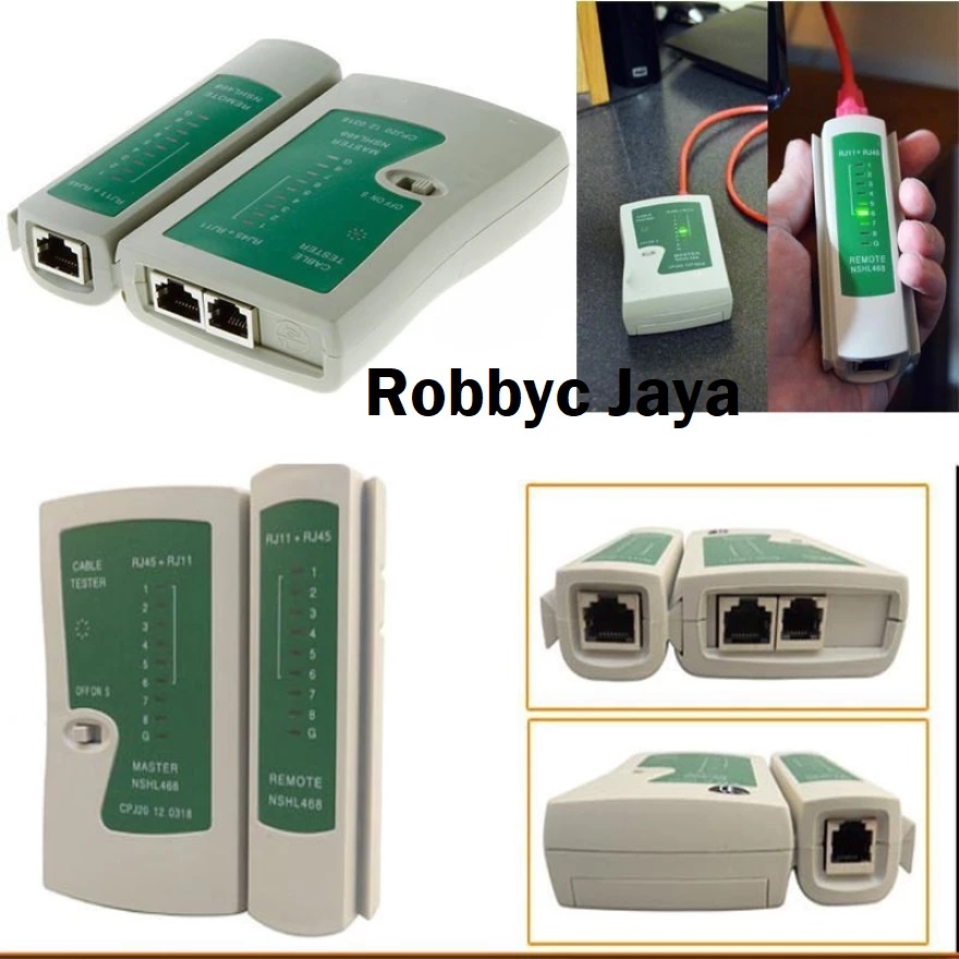 Jual Network Cable Tester Kabel LAN Tester RJ45 RJ11 Free Baterai ...
