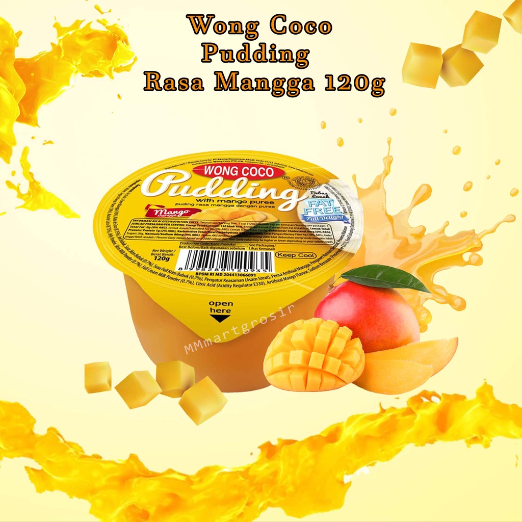 Jual Puding Wong Coco / Pudding Buah / Pudding Rasa Mangga Dengan Pure ...