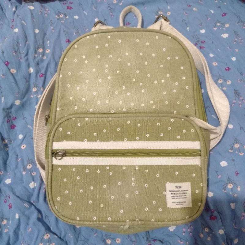 Jual Typo nano daisy backpack Green. | Shopee Indonesia
