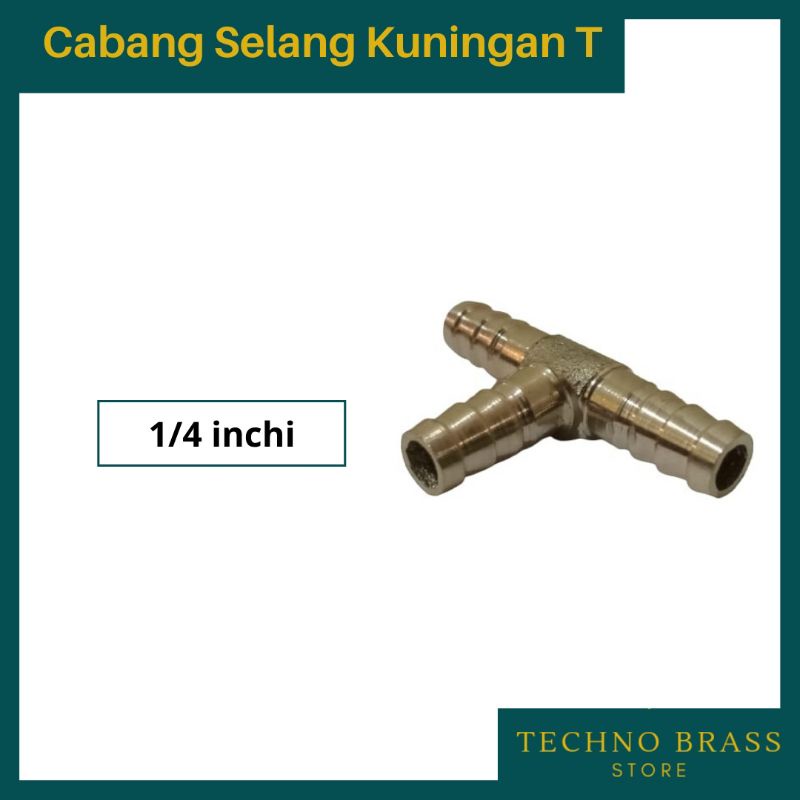 Jual CABANG SELANG T 1/4 INCHI KUNINGAN - KOMPRESOR/GAS/AIR | Shopee ...