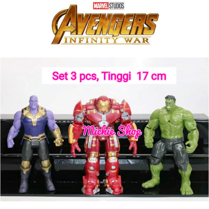 Jual Figure Avengers Infinity War (set 3) /Marvel Thanos Hulk Hulk ...