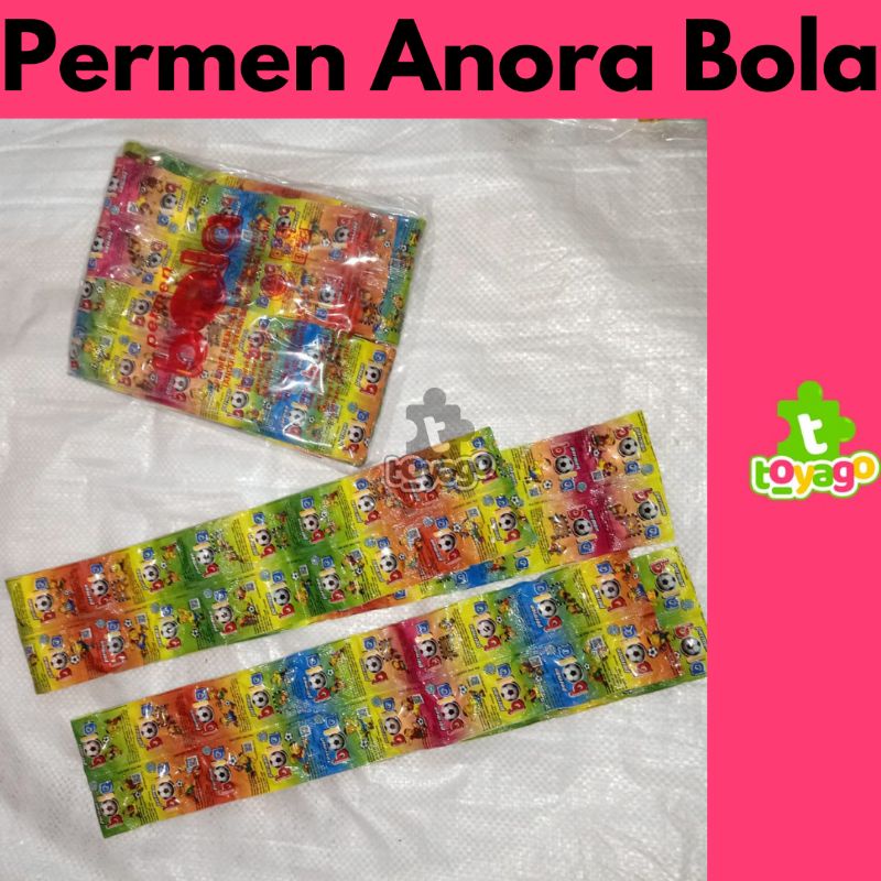 Jual Permen Jadul Bola/ Permen Annora Bola 1 Pack Isi 4 renteng Grosir ...