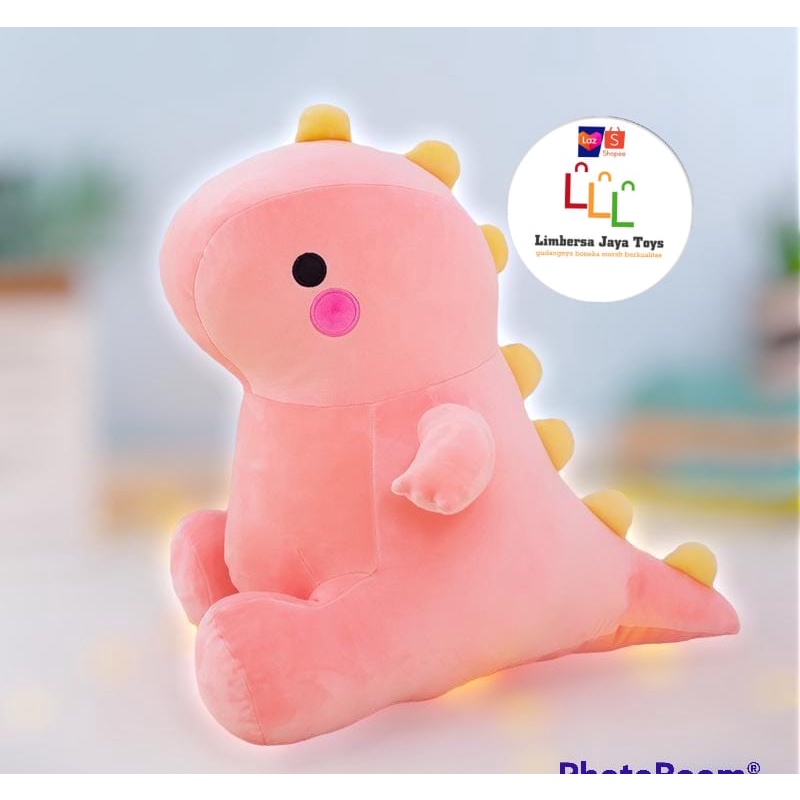 Jual Boneka Dinosaurus Dino Pink Lucu Plush Soft Baby Dinosaurus imut ...