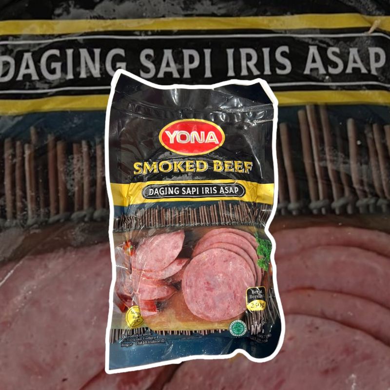 Jual Yona smoked beef daging sapi asap 250 gram isi 12 slice | Shopee ...