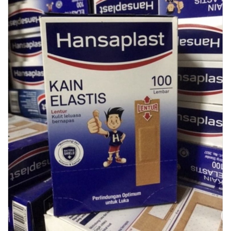 Jual HANSAPLAST PELINDUNG LUKA PLESTER ELASTIS 1 BOX @100 LEMBAR ...