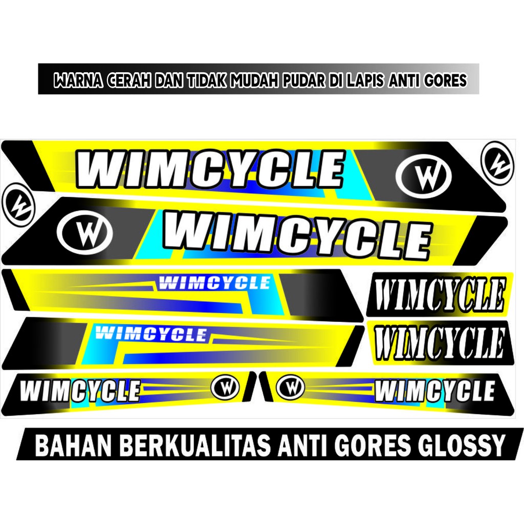 Jual LIS VARIASI CUSTOM STIKER VARIASI STRIPING MOTIF SEPEDA WIMCYCLE ...
