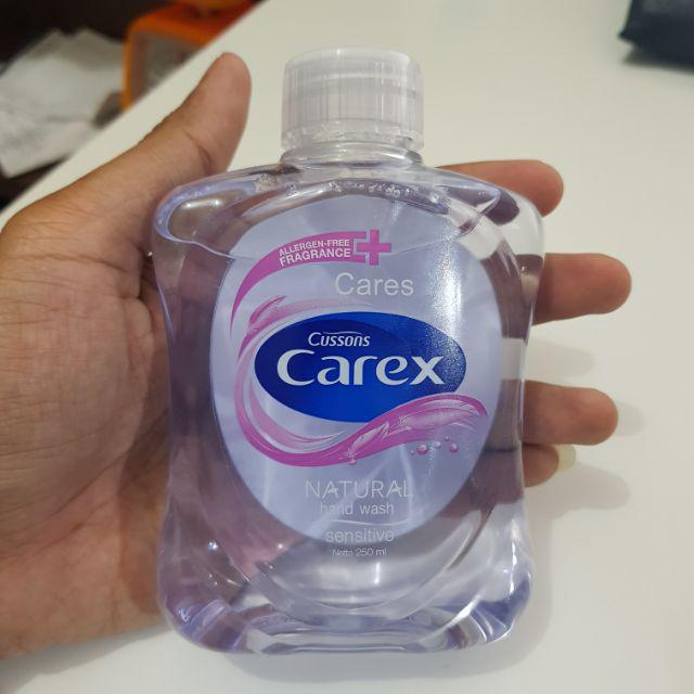 Jual Cussons Carex Hand Wash Botol Natural 250 ml Sensitive / Fresh ...