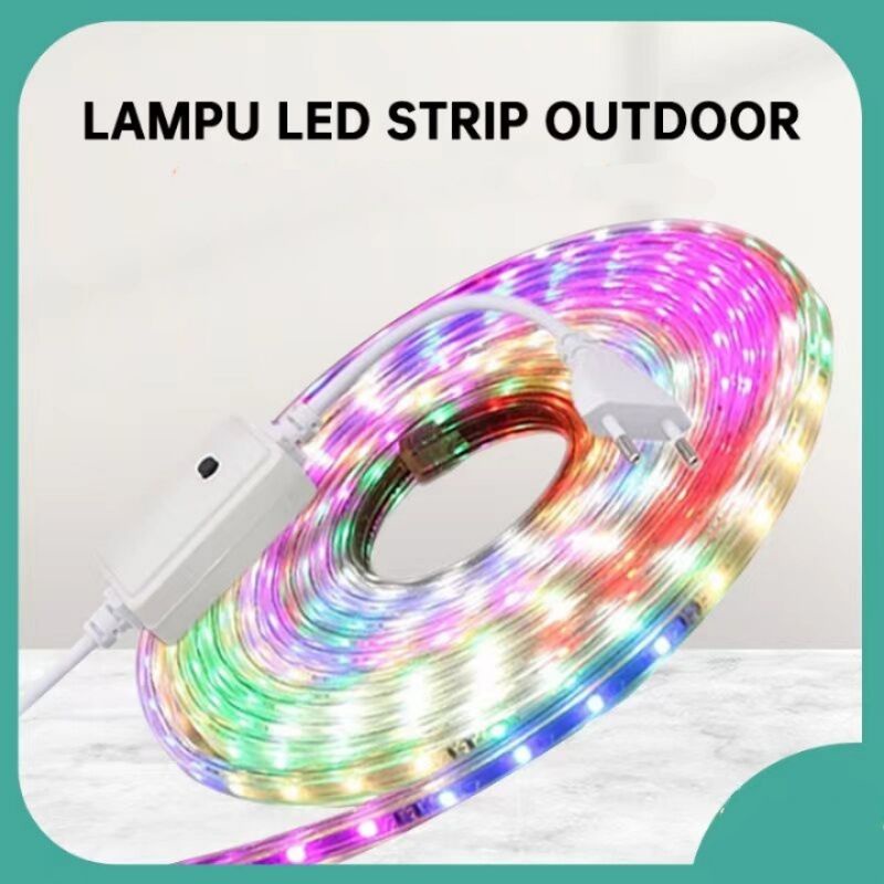 Jual Lampu LED Strip Selang 2835 8M / LED Strip Warna Warni / Lampu LED ...