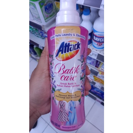 Jual DETERJEN CAIR SABUN PENCUCI BATIK CARE ATTACK 500 ML BOTOL LIQUID ...