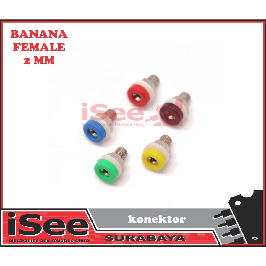 Jual Soket Jack Banana Plug Female 2mm jack audio 2mm Soket Panel ...