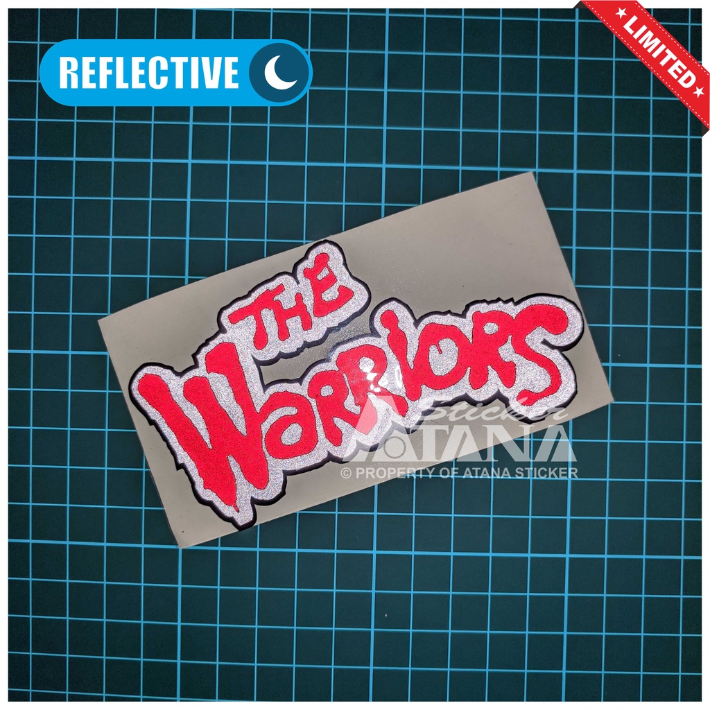 Jual Stiker Cutting The Warriors Sticker Emblem Moge Aksesoris Logo ...