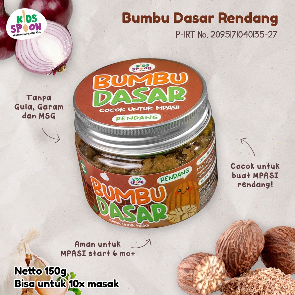 Jual Kids Spoon Bumbu Dasar Rendang 150g | Shopee Indonesia
