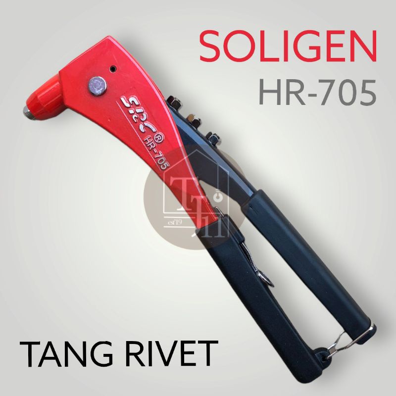 Jual TANG RIVET / HAND RIVETER / ALAT TEMBAK PAKU RIVET merek SOLIGEN ...