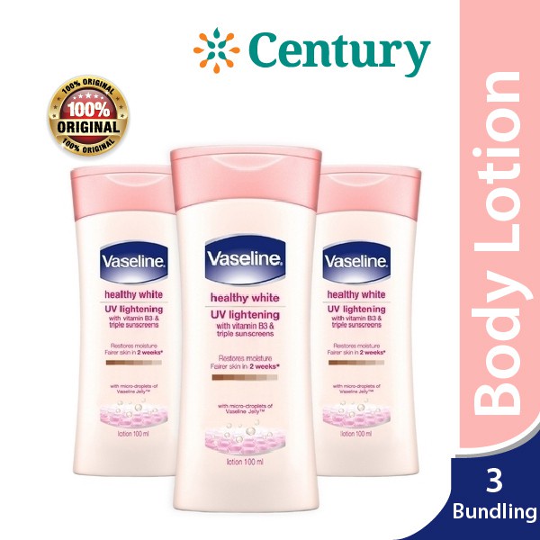 Jual Vaseline Healthy White Lotion (New) 100ml / Harga tercantum untuk ...