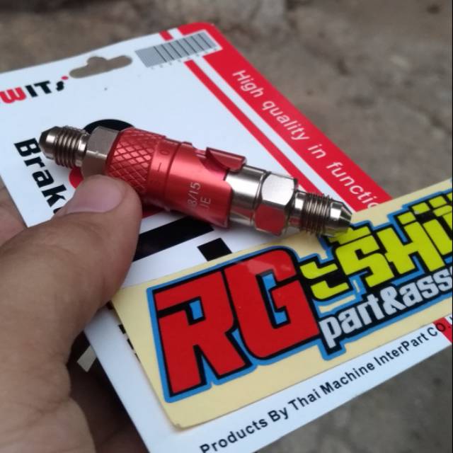 Jual Staubli quick release selang rem swits red/merah original thailand universal | Shopee Indonesia