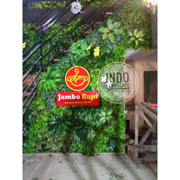 Jual Tanaman Rambat Vertical Garden Artificial Dekorasi Dinding Cafe ...