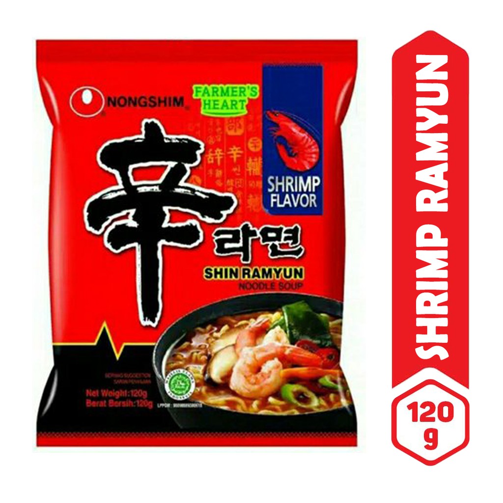 Jual Nongshim Shin Ramyun Shrimp Flavour Mie Instant Korea | Shopee ...