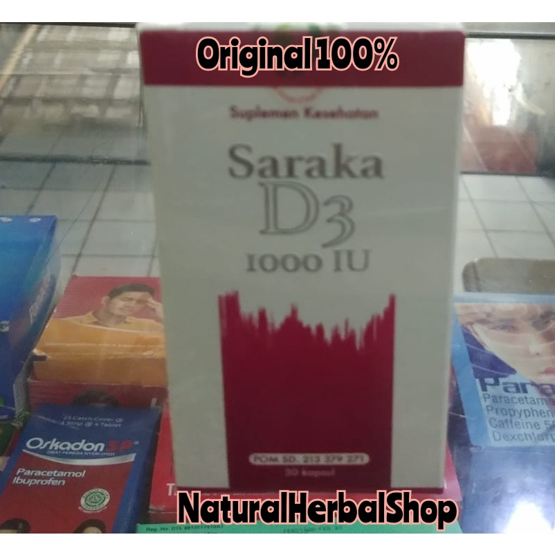 Jual SARAKA D3 1000IU 1000 IU VITAMIN D3 1000 IU UNTUK MEMENUHI ...
