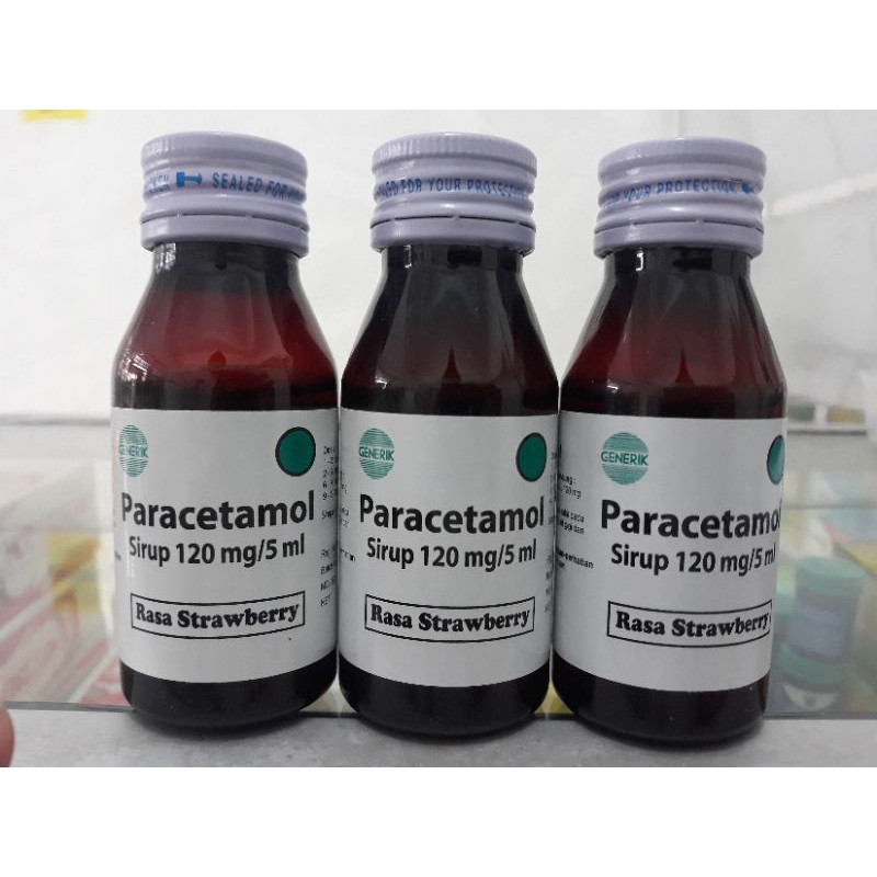 Jual PARACETAMOL ANAK SIRUP, rasa strawberry 60 ml - Obat demam ...