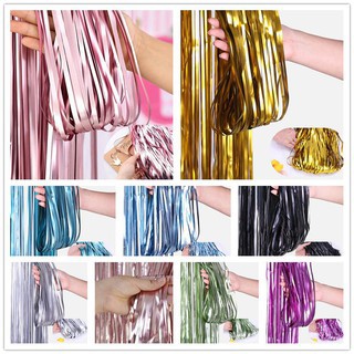 Jual Tirai Rumbai Foil Glossy Party Backdrop Dekorasi Curtain Aksesoris ...