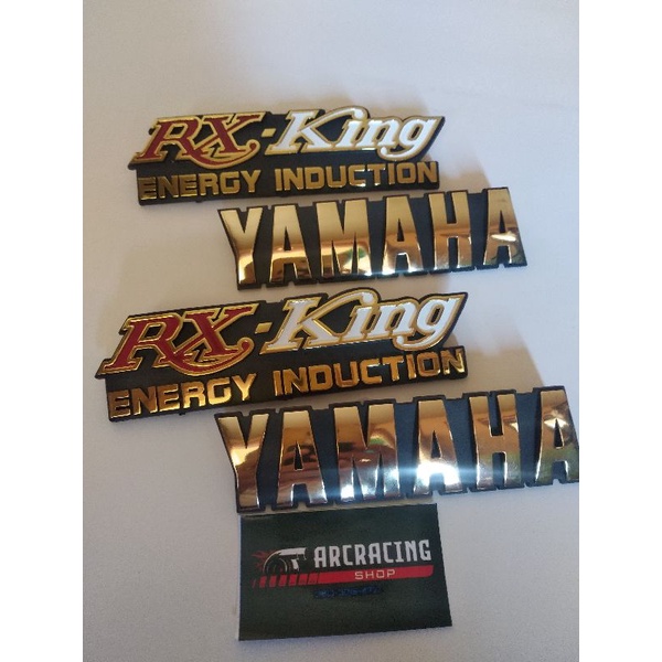 Jual EMBLEM RX KING TANGKI + BOX AKI / LOGO YAMAHA RX KING SET ( MERAH ...
