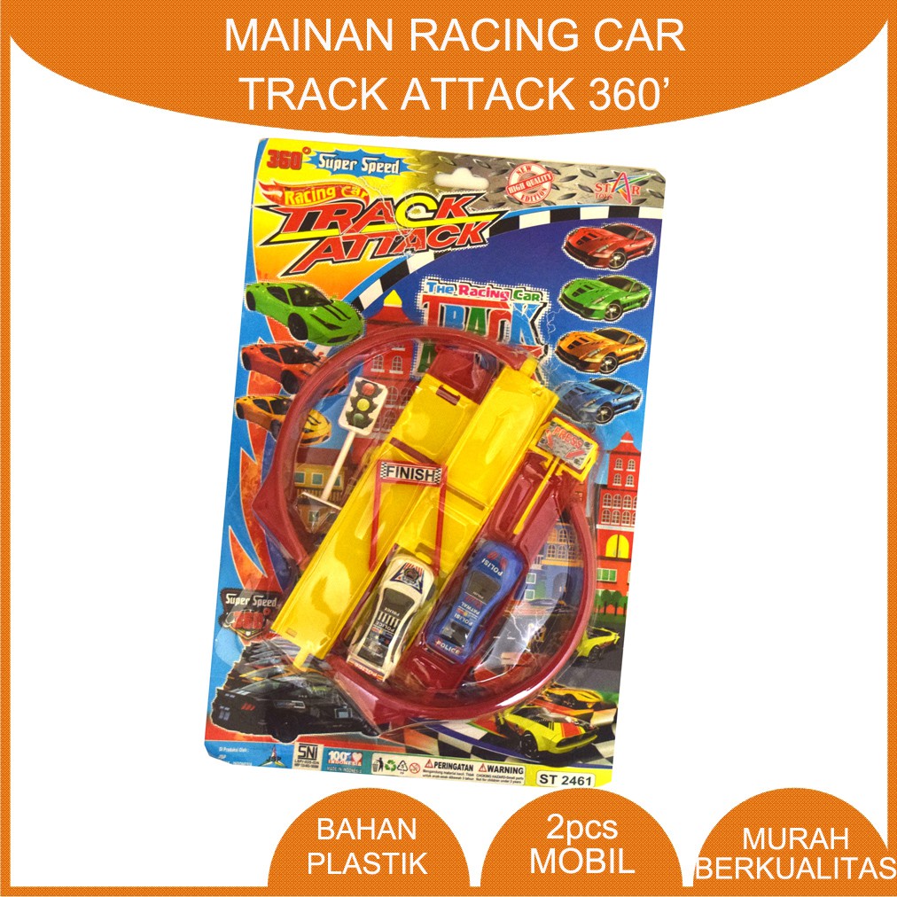 Jual Mainan anak racing car track attack 360 super speed mobil set ...