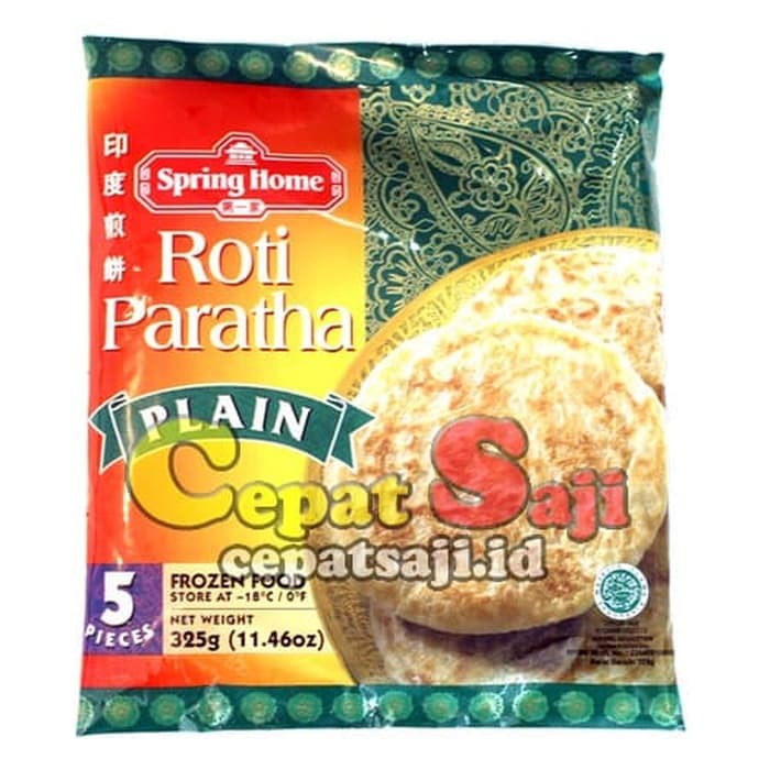 Jual Spring Home Paratha Plain / Roti Paratha Tawar 325 gr | Shopee ...