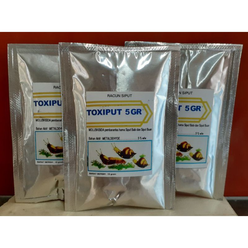 Jual TOXIPUT 5 GR ,(Repack) insektisida pembasmi siput, perusak tanaman ...