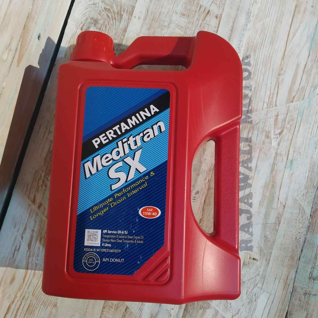 Jual PERTAMINA MEDITRAN SX 15W-40 4L | Shopee Indonesia