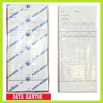 Jual Kartu Absensi 1 Pack isi 100 lembar-Absen Amano | Shopee Indonesia