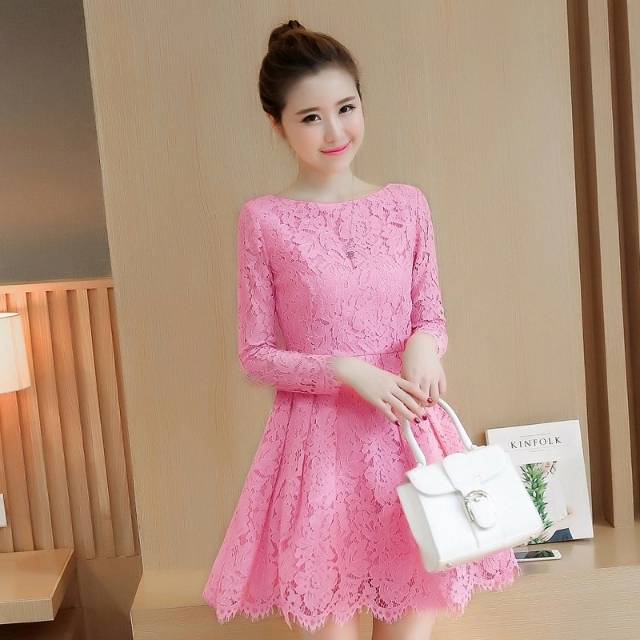 Jual Pakaian wanita baju mini dress dress gaun dres Korea pendek sage cewek import baju mini ...