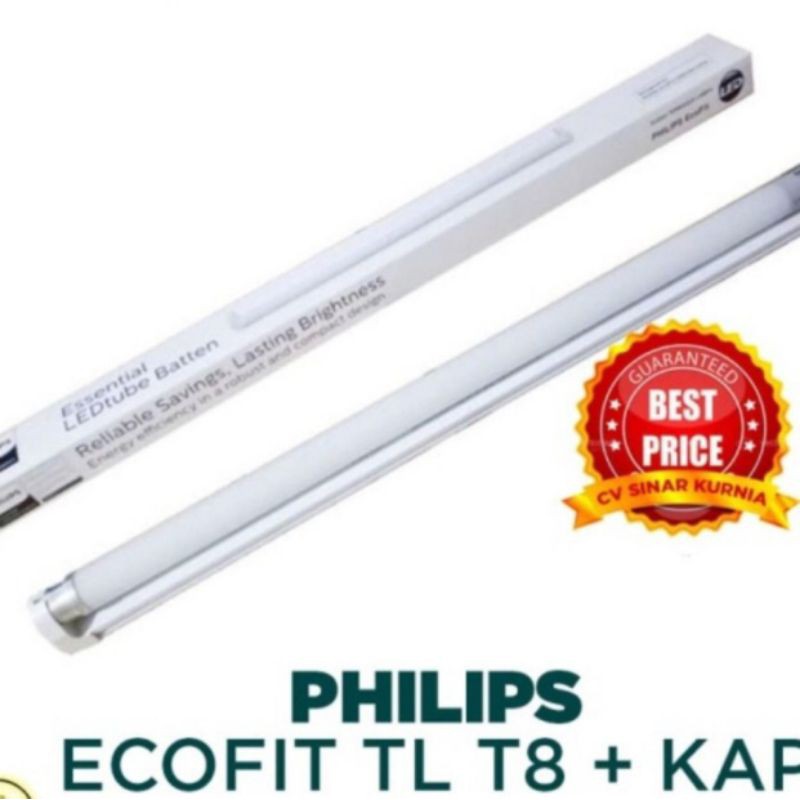Jual PHILIPS BN015C 8W PUTIH BN015 C 8 w watt 60cm led tube batten ...