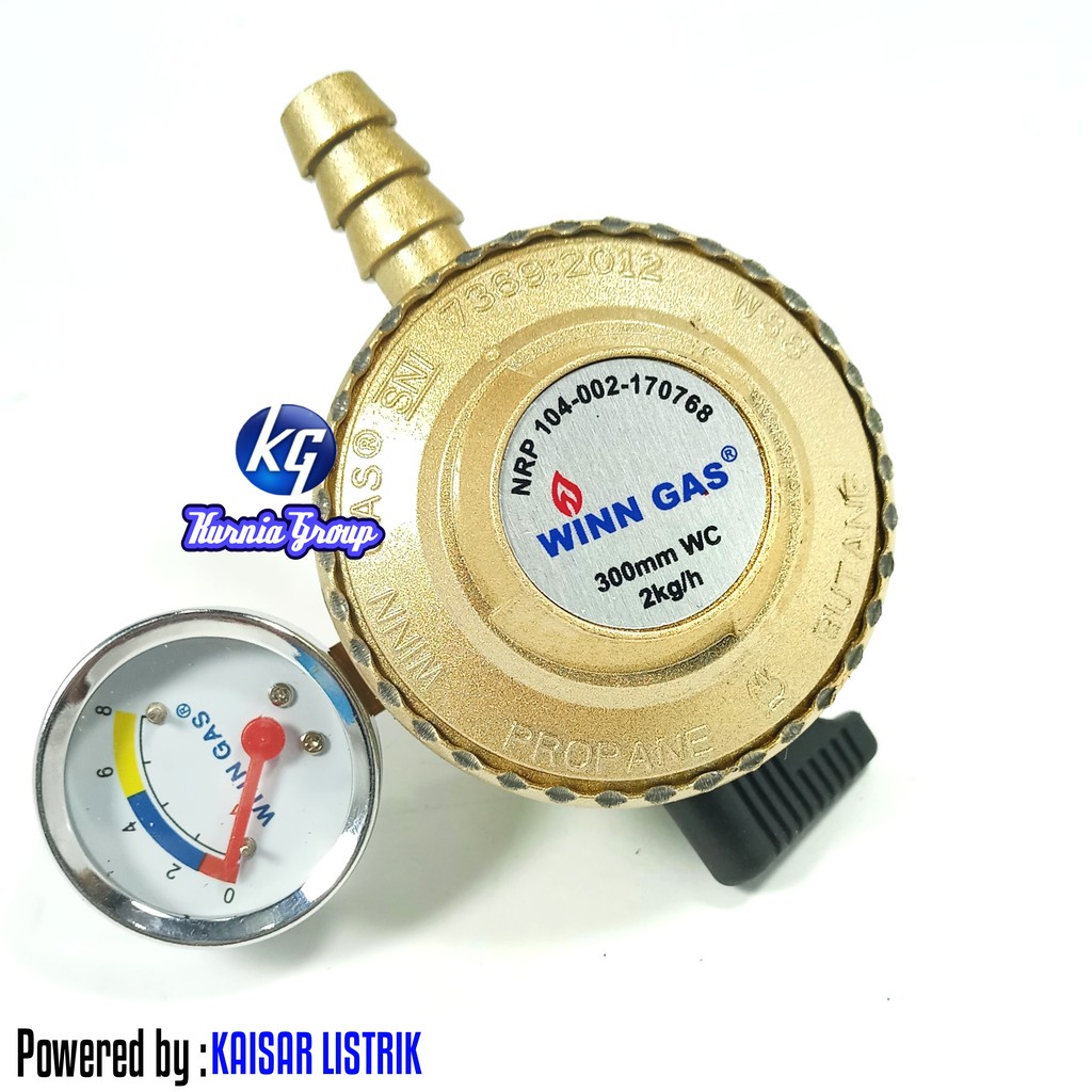 Jual Regulator Kompor Gas WINN W88M Meteran Kepala Regulator Tabung 3Kg 5Kg Gas WIN Anti Bocor ...