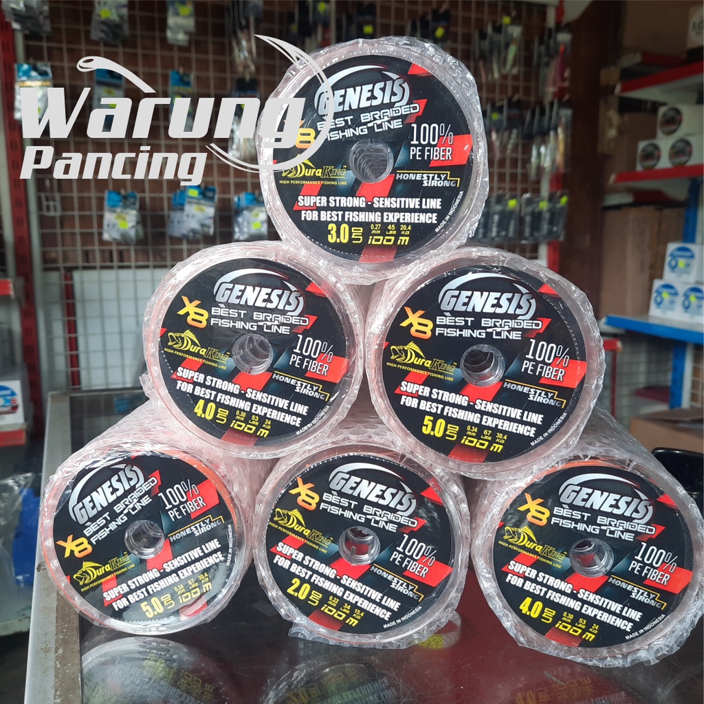 Jual Senar Pancing BENANG PE DURAKING GENESIS X8 MULTICOLOUR CONNECTING ...