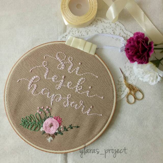 Jual Wall Decor Sulam Lettering / kerajinan sulam / Hiasan dinding ...