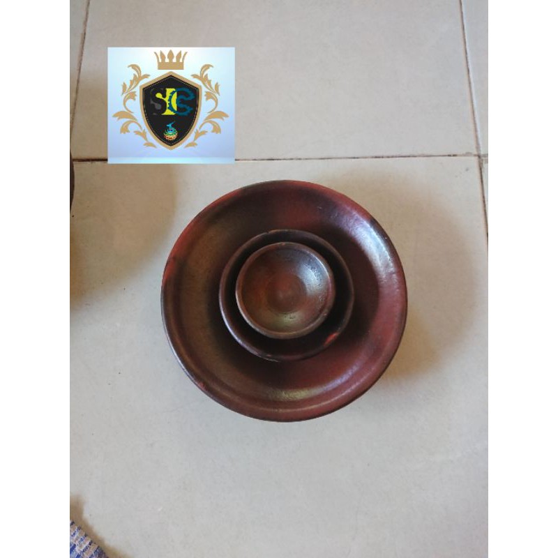 Jual PIRING SAMBAL TANAH LIAT GERABAH D-8 CM TRADISIONAL TEMBIKAR ...