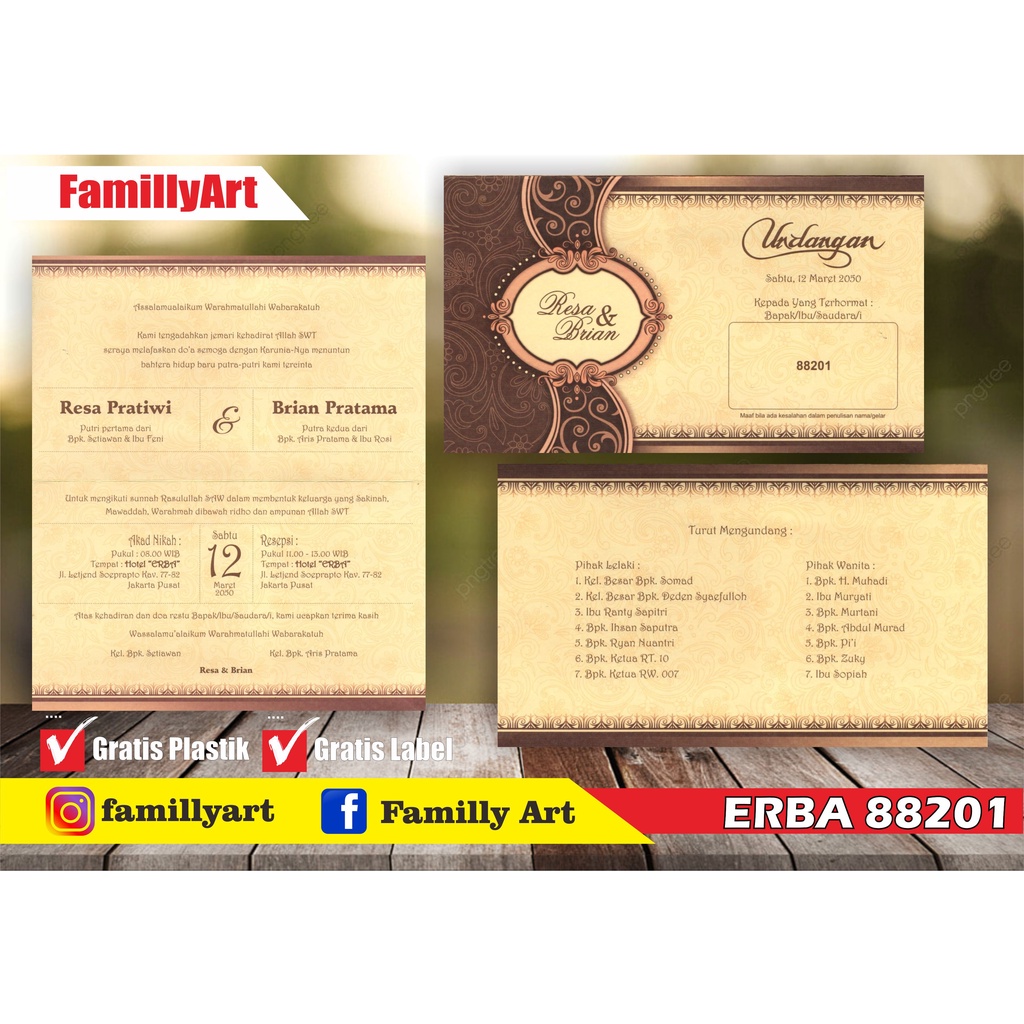 Jual Serat ulem/undangan erba 88201 | Shopee Indonesia